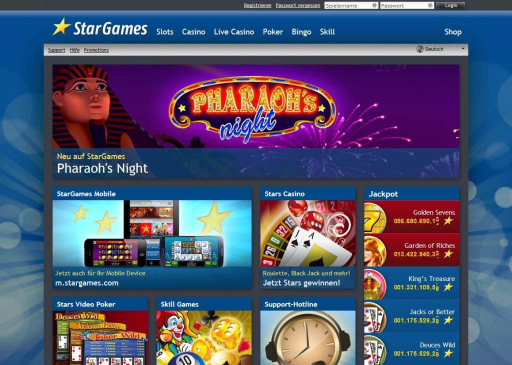 Stargames Casino mit zwei neuen Topspielen - Spielcasino